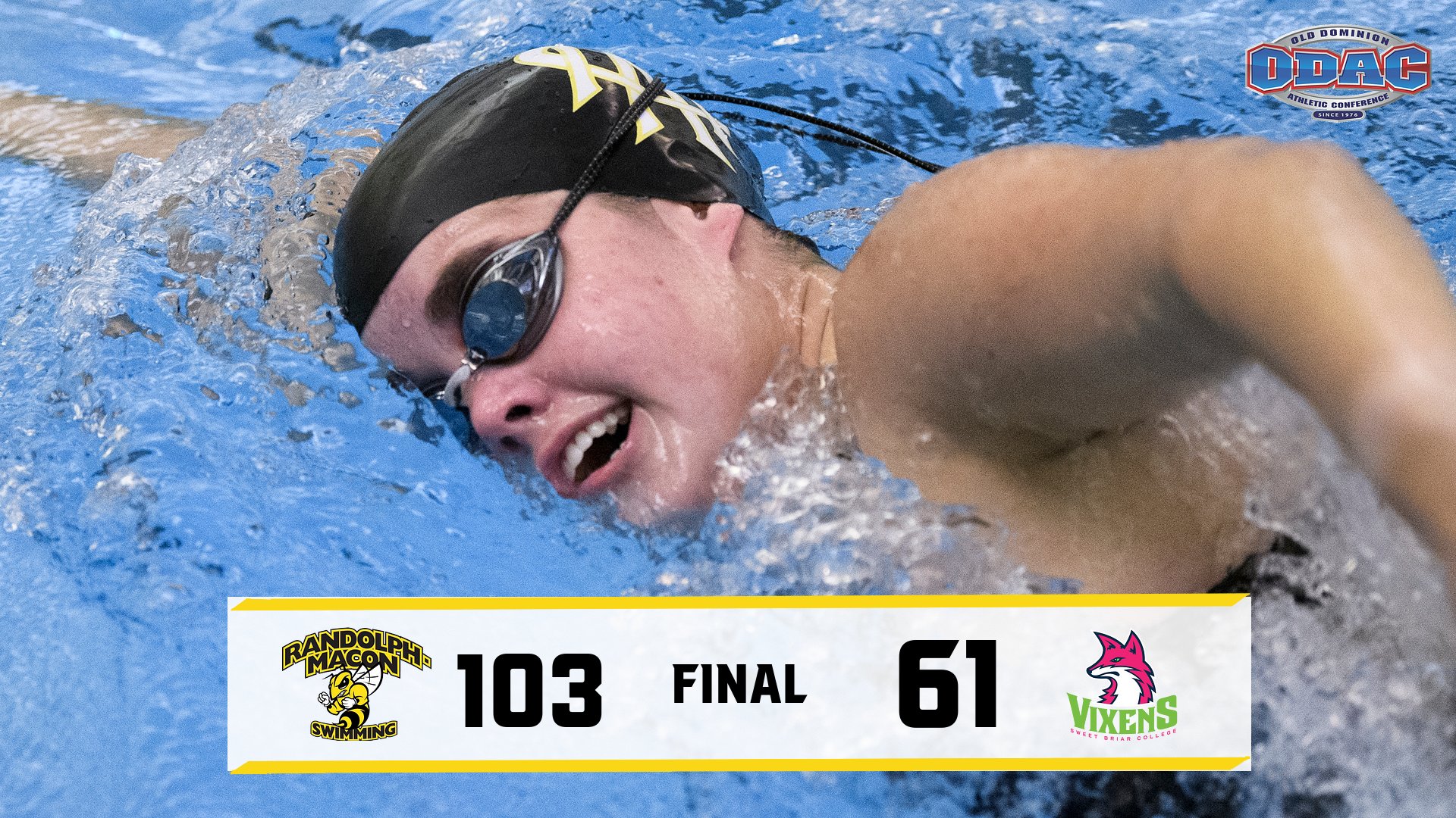 Women's Swimming Sweeps Events to Down Sweet Briar - Randolph-Macon College