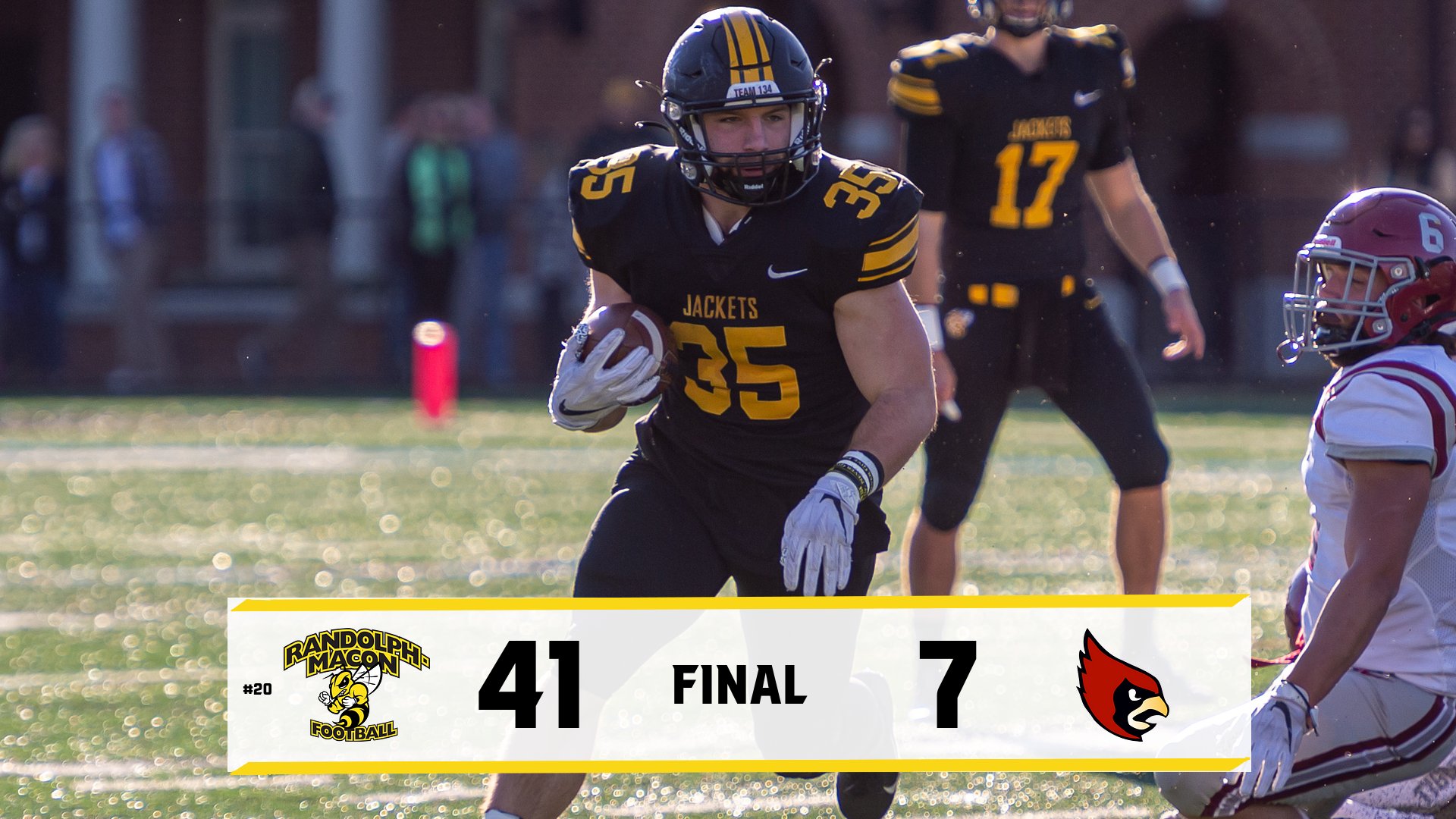 #20 R-MC Football Wins at CUA 41-7 - Randolph-Macon College