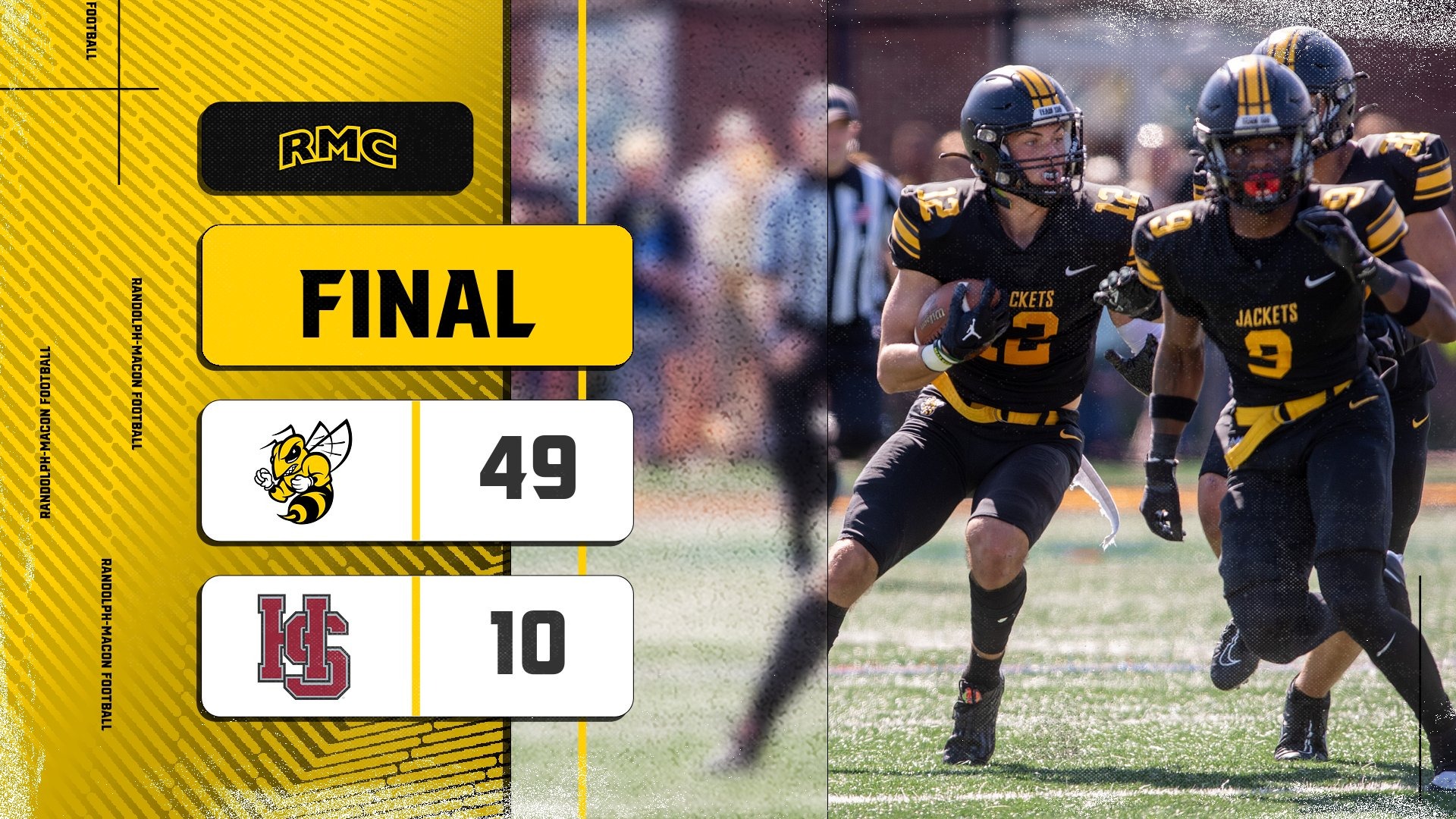 #9 RMC Football Improves to 10-0 with 10th Straight Win over H-SC ...