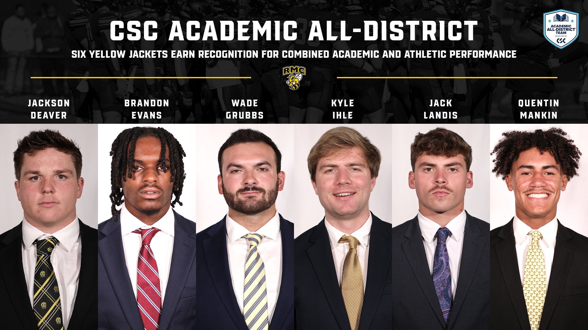Fifteen Yellow Jackets Earn All-ODAC Football Honors - Randolph-Macon ...
