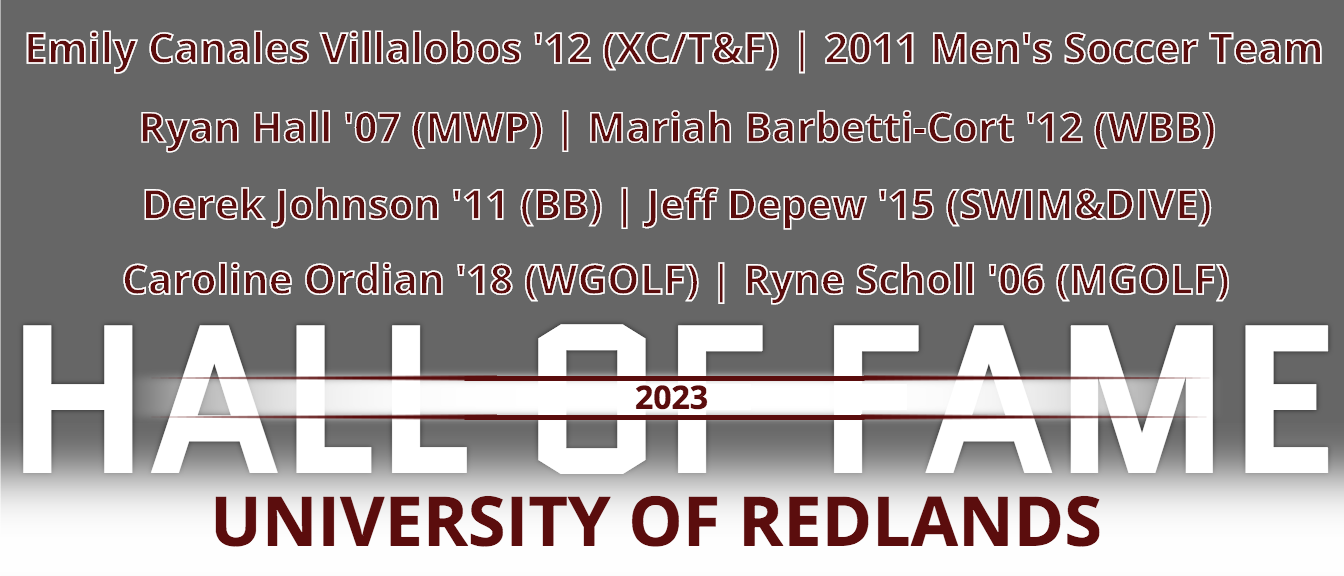 Redlands Athletics Announces 2023 Hall of Fame Induction Class for ...