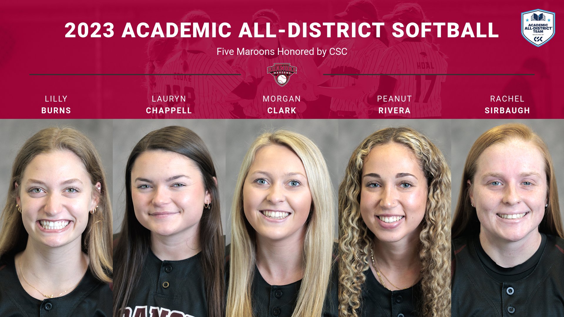 Five Maroons Earn Academic All-District Honors - Roanoke College