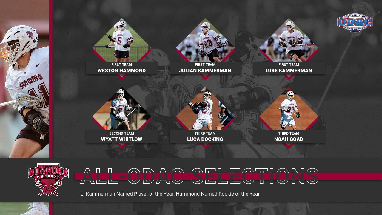 Kammerman, Hammond Lead Six on All-ODAC Men's Lacrosse Teams - Roanoke ...