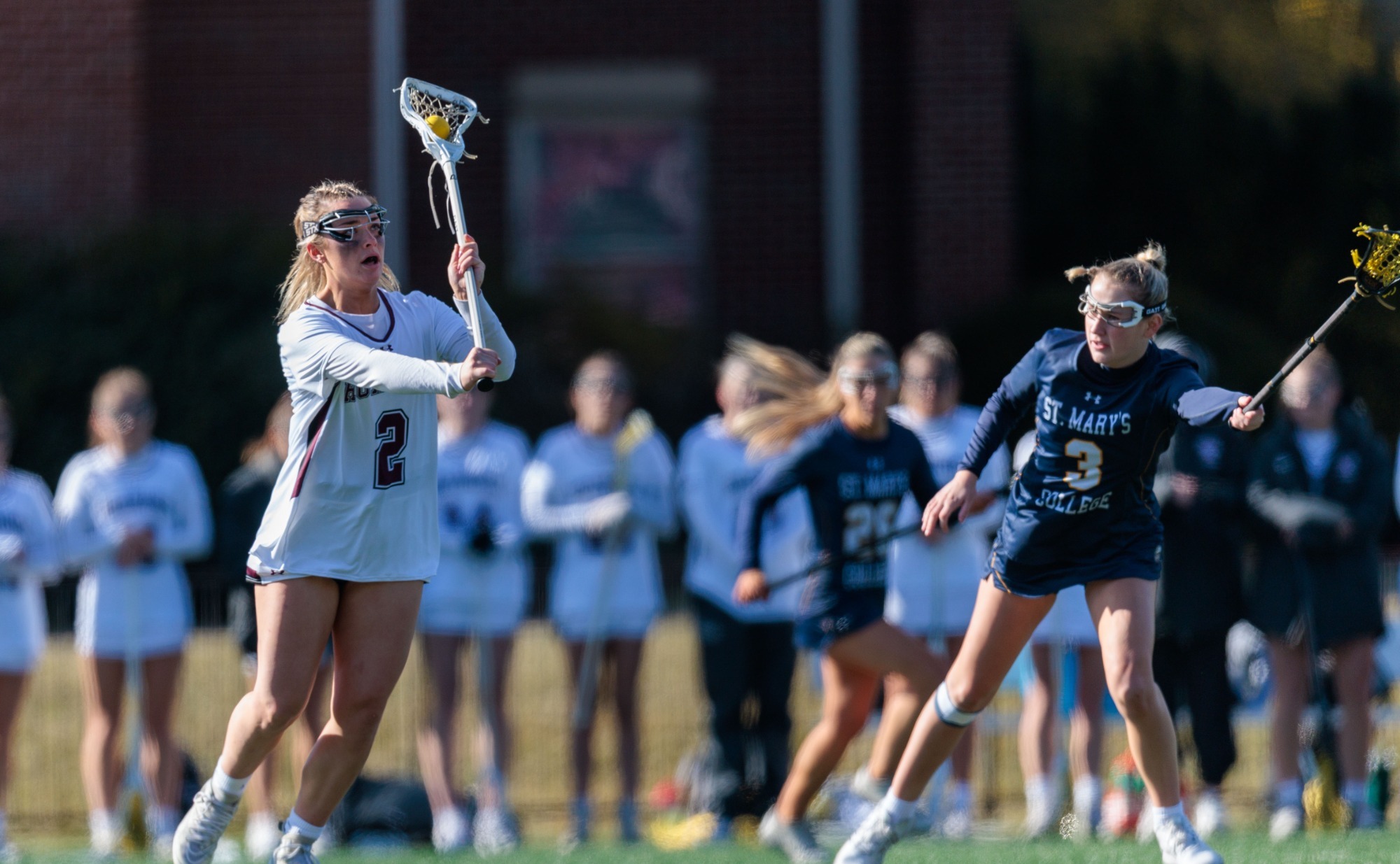 No. 16 Women’s Lacrosse hangs on for 12-11 win over St. Mary’s ...
