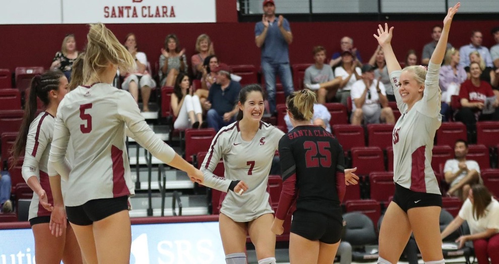 Volleyball Wins Home Opener, Downs San Jose State, 3-1 - Santa Clara ...