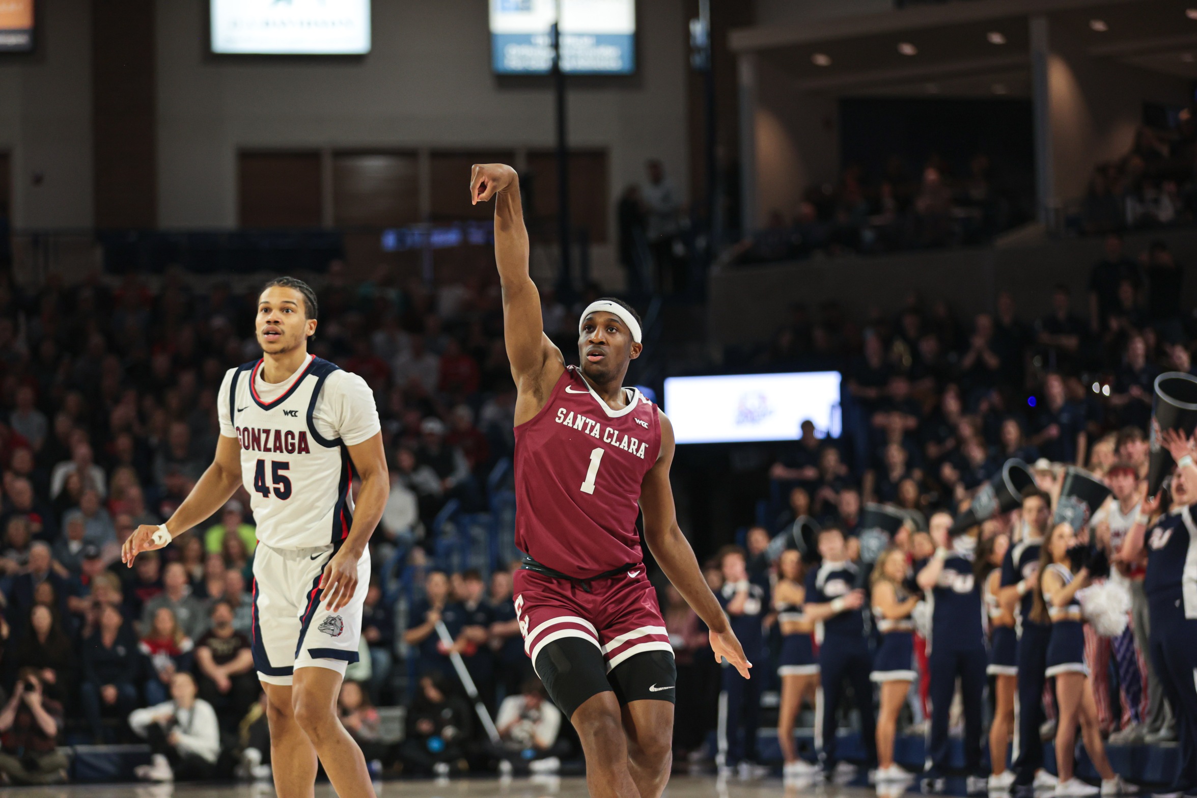 Broncos Unable To Keep Up With Hot-Shooting Zags - Santa Clara University