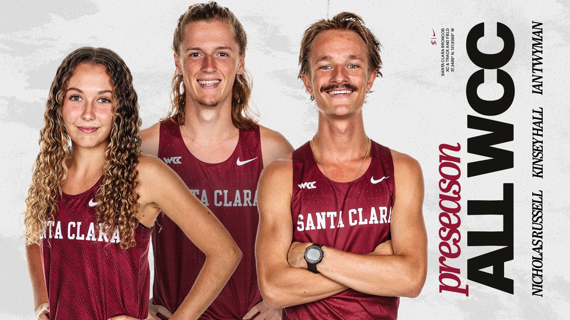 Hall Named Preseason All-WCC for Women's Cross Country - Santa Clara ...