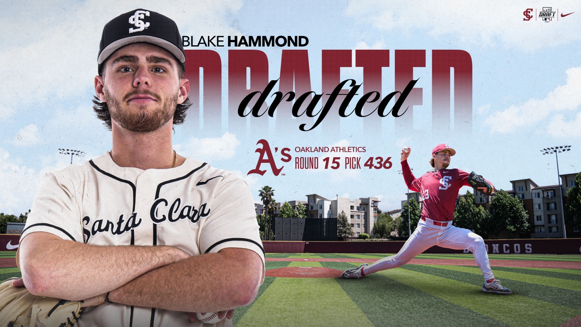 Hammond Leads Baseball's Four All-WCC Honorees - Santa Clara University