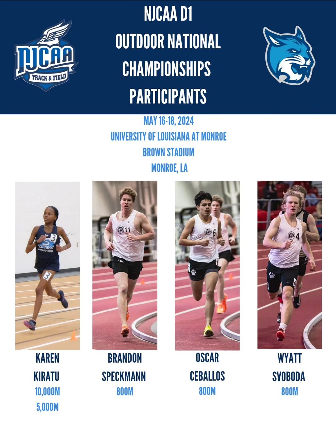 Bobcats Complete Inaugural Track Season at National Championships ...