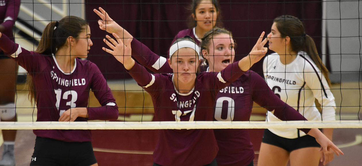 MIT Hangs On For Five-Set Win Over Women's Volleyball - Springfield College