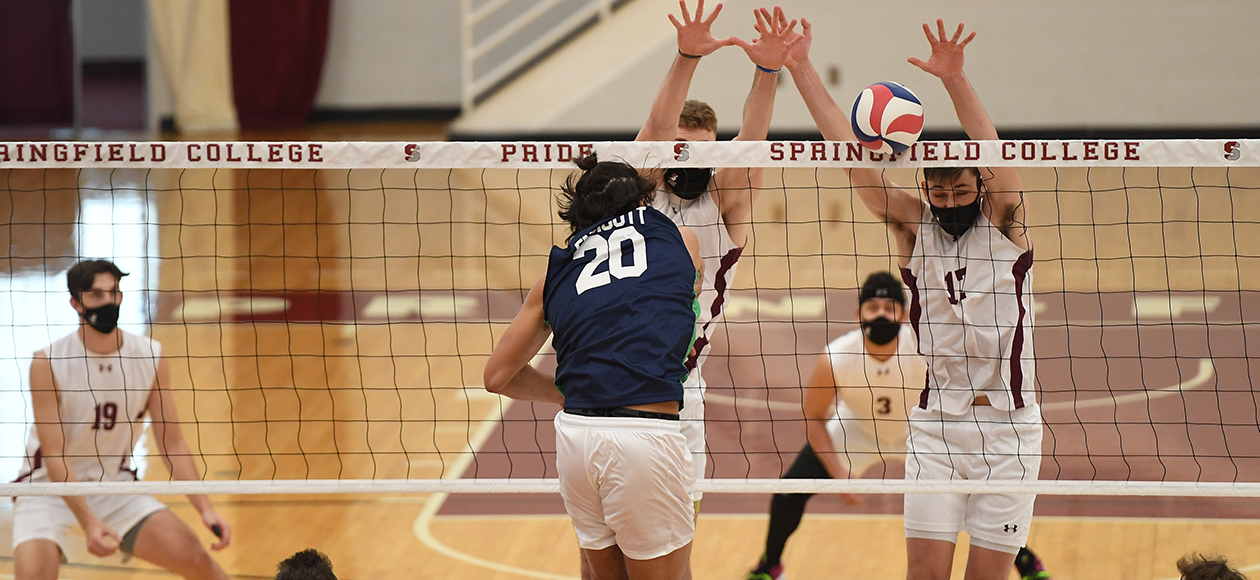 No. 1 Men's Volleyball Drops Lasell In Straight Sets For Doubleheader ...
