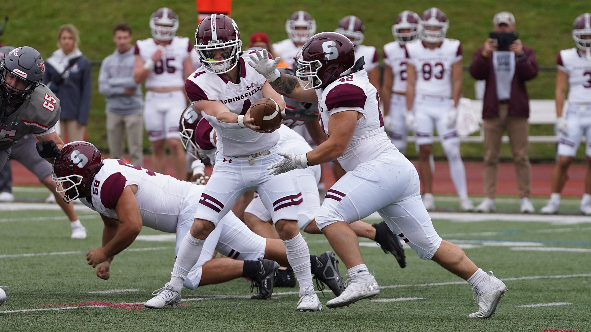 Football Posts 42-10 NEWMAC Road Win at WPI - Springfield College