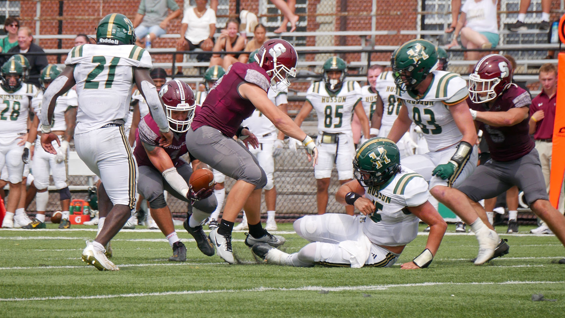Football Powers Past Husson, 45-20 - Springfield College