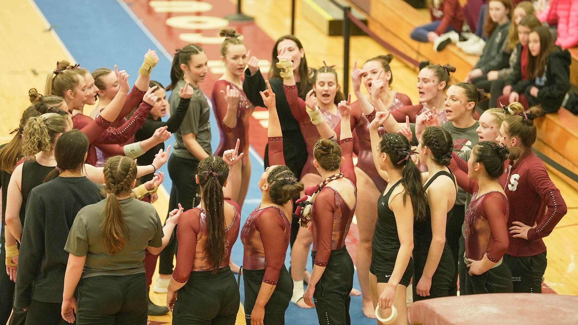 Women's Gymnastics Battles With SCSU and RIC - Springfield College