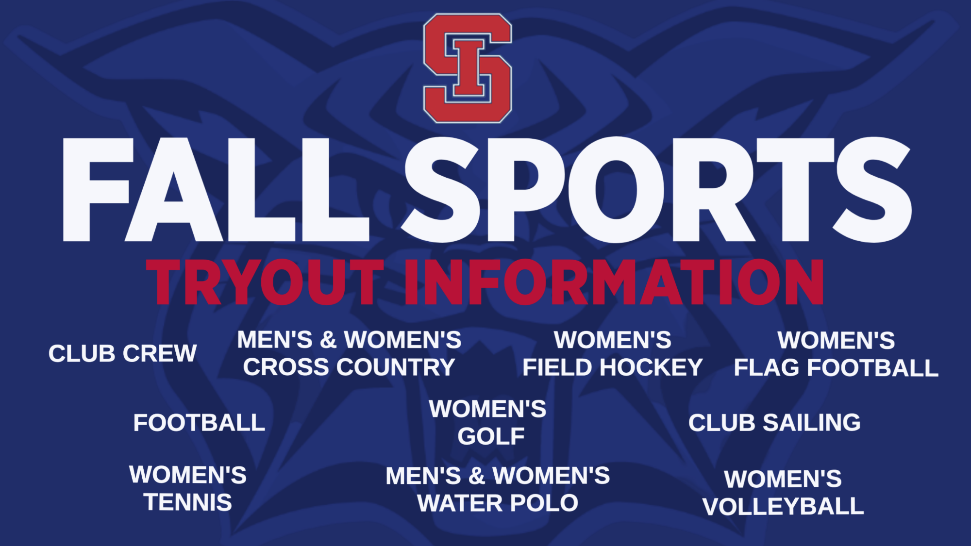 Winter Sport Tryout Information - Basketball, Rugby, & Soccer - St ...