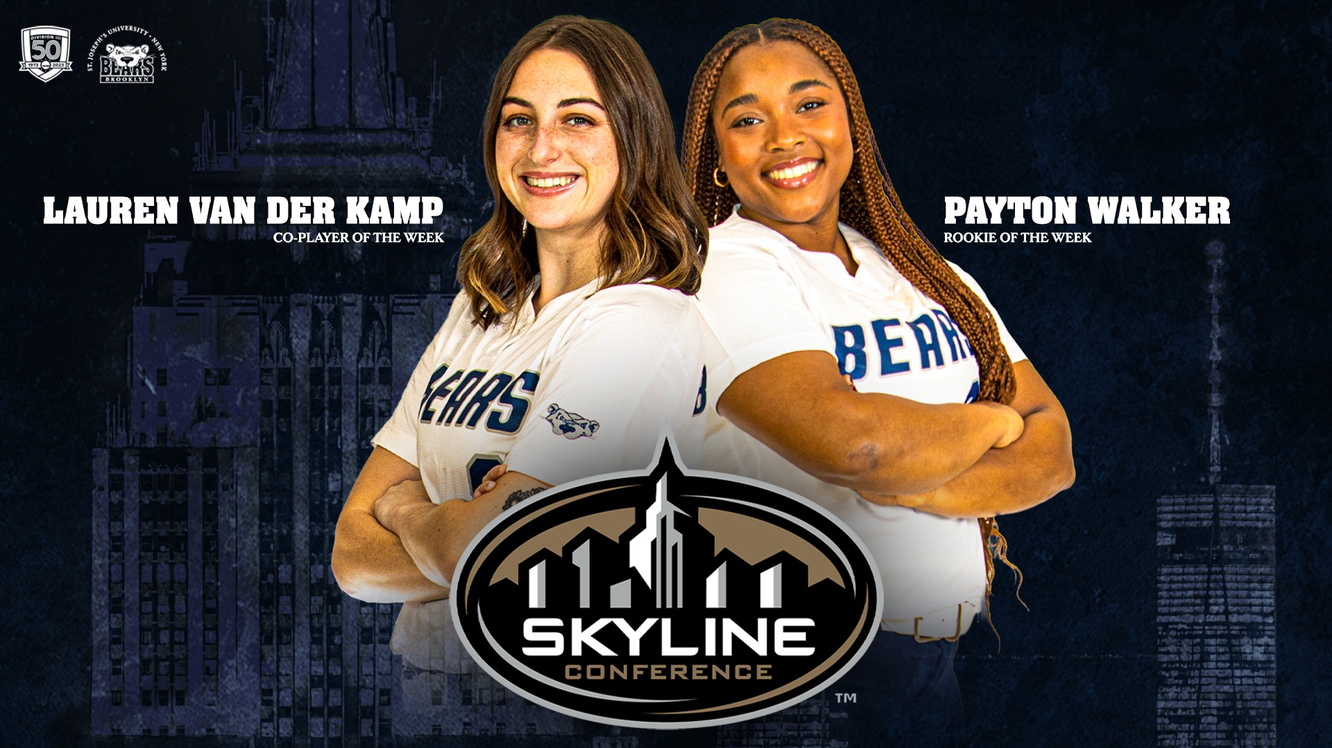Van Der Kamp, Walker Earn Weekly Skyline Softball Accolades - St ...