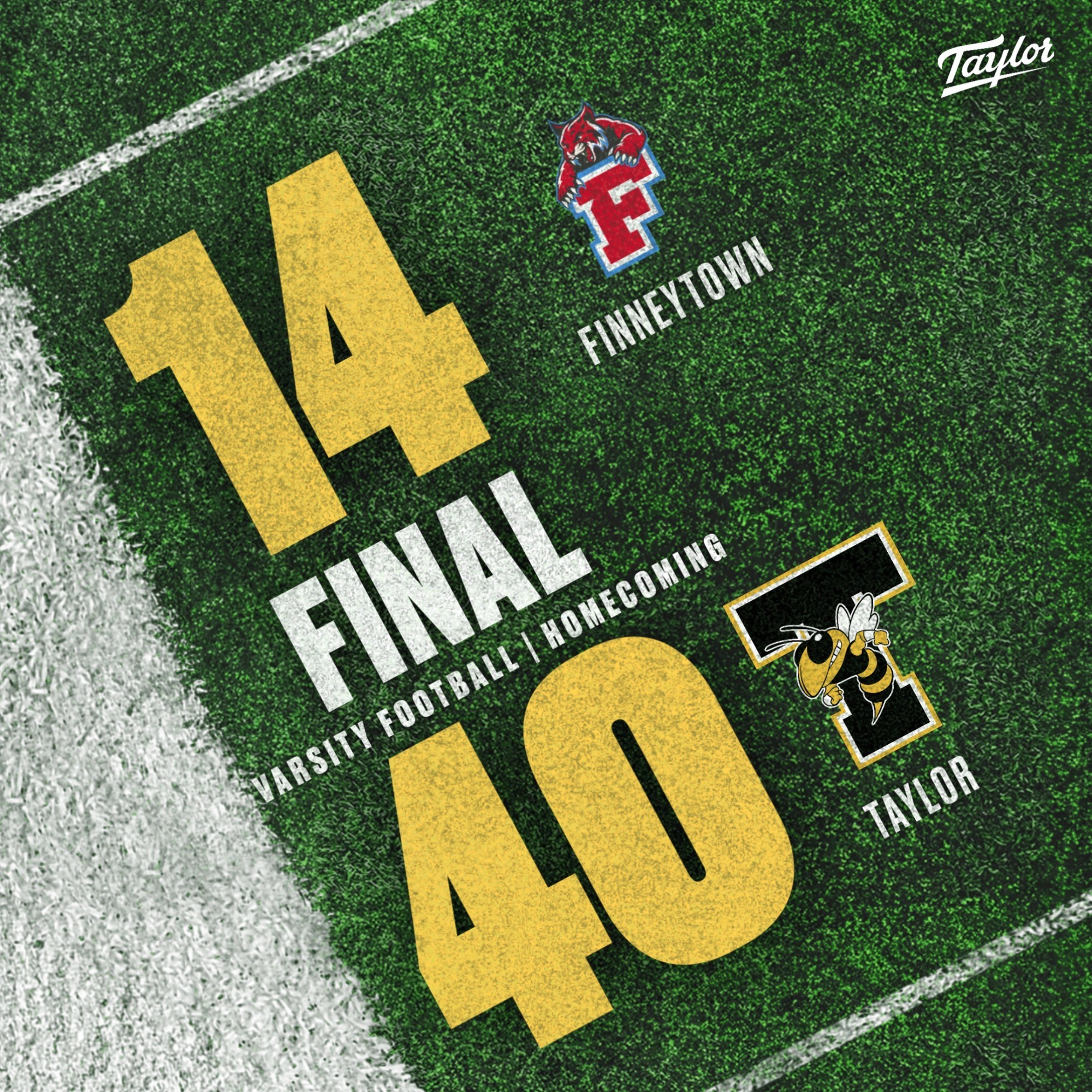 Taylor 43–Urbana 6 (Playoffs) - Taylor Yellowjackets Athletics