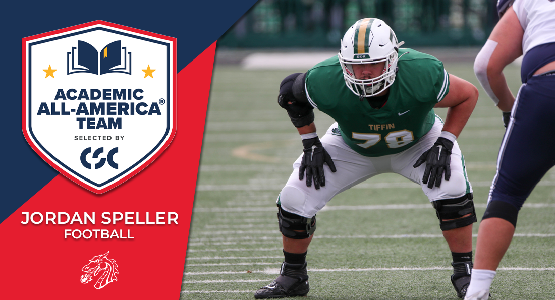 Speller named First Team Academic All American - Tiffin University
