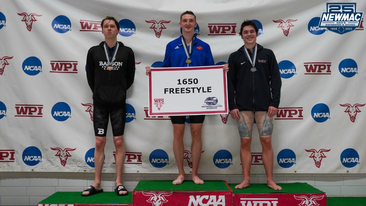 Men's Swim and Dive Take 2nd Place in NEWMAC Championships - United ...