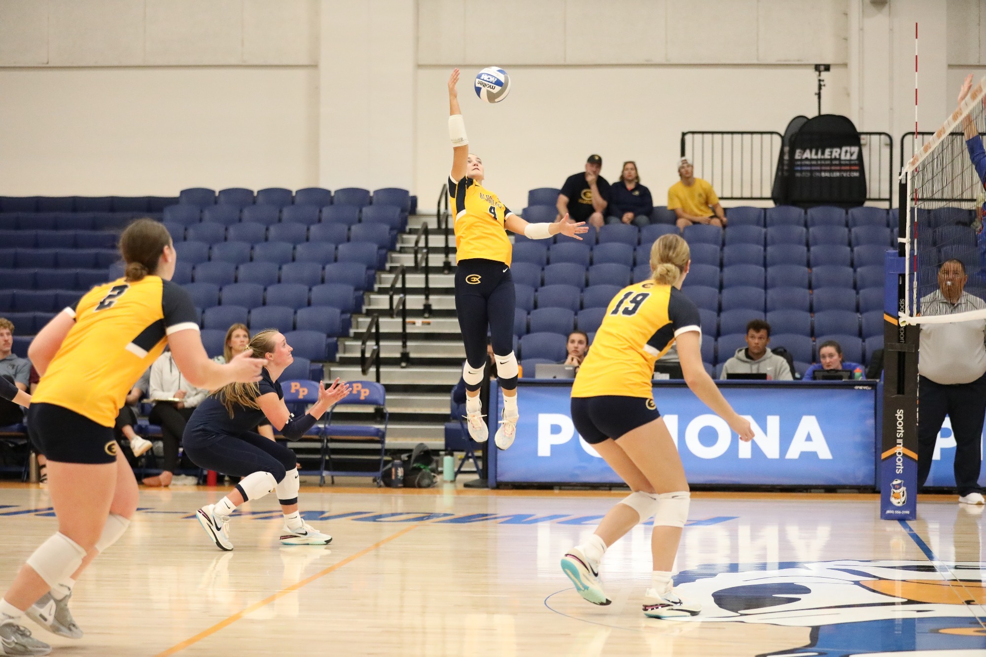 Volleyball battles close with #18 Gustavus; Beat Knights in fourth set ...