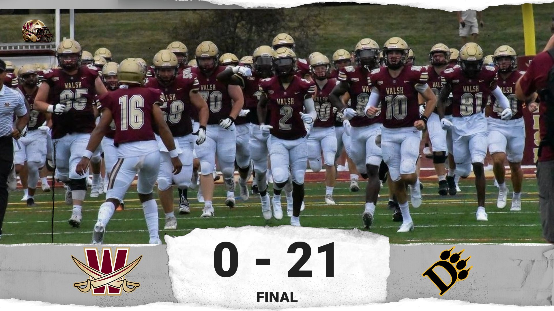 CAVALIERS STRUGGLE TO FIND END ZONE, FALL TO ODU - Walsh University