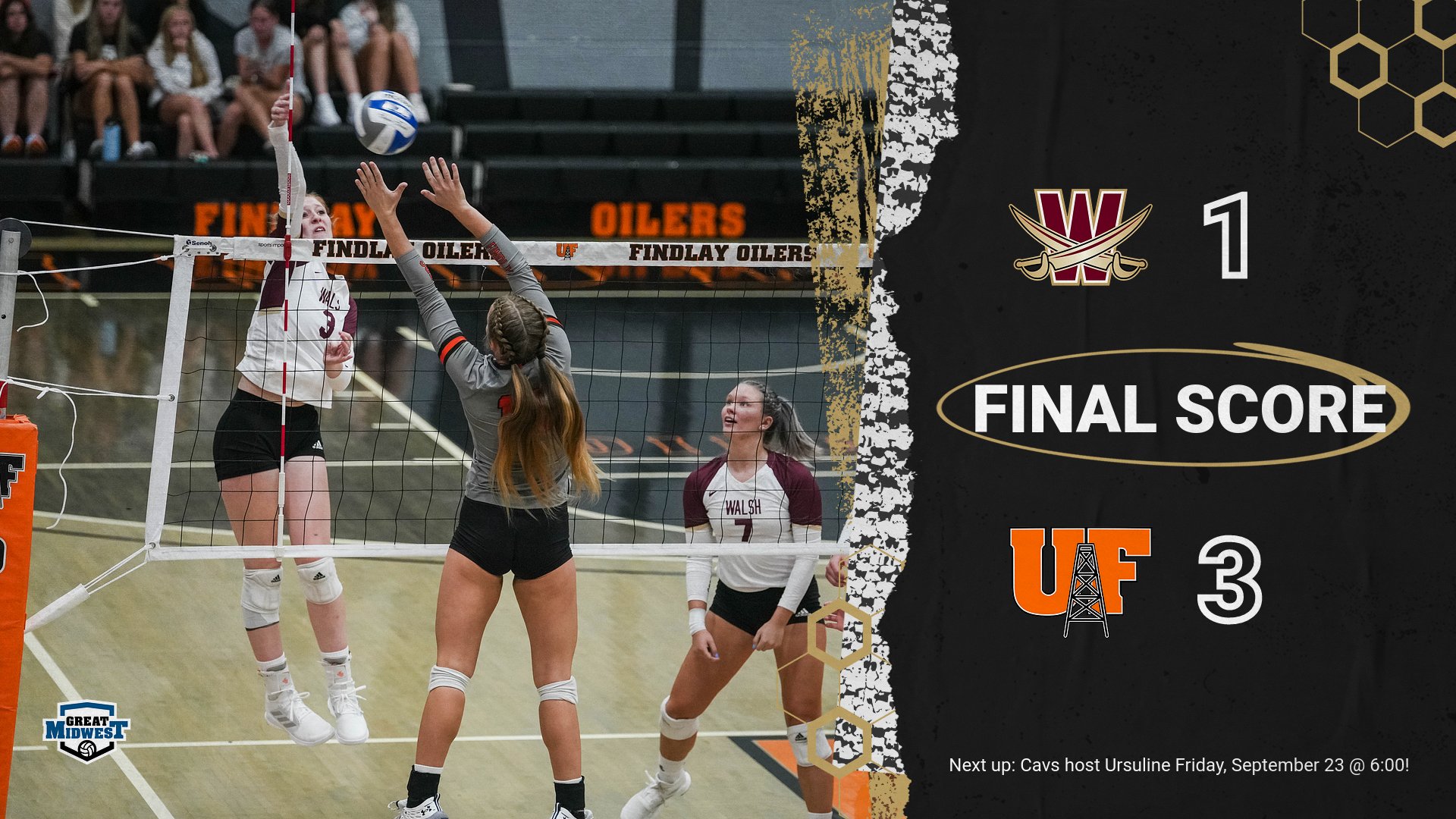 VOLLEYBALL DROPS MATCH IN ROAD TRIP TO FINDLAY - Walsh University