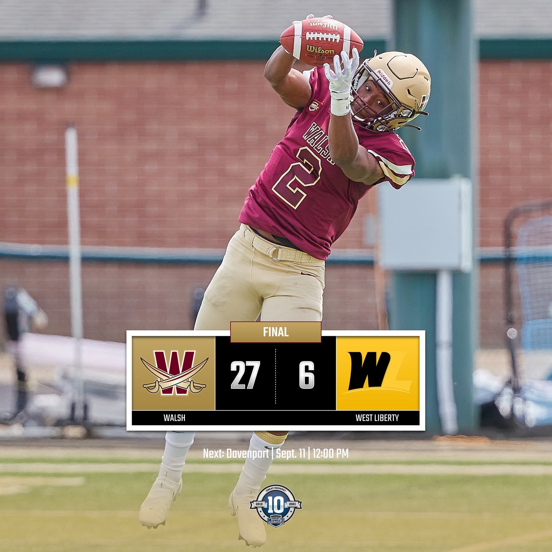 Football Reigns on the Hill at West Liberty, 27-6 - Walsh University