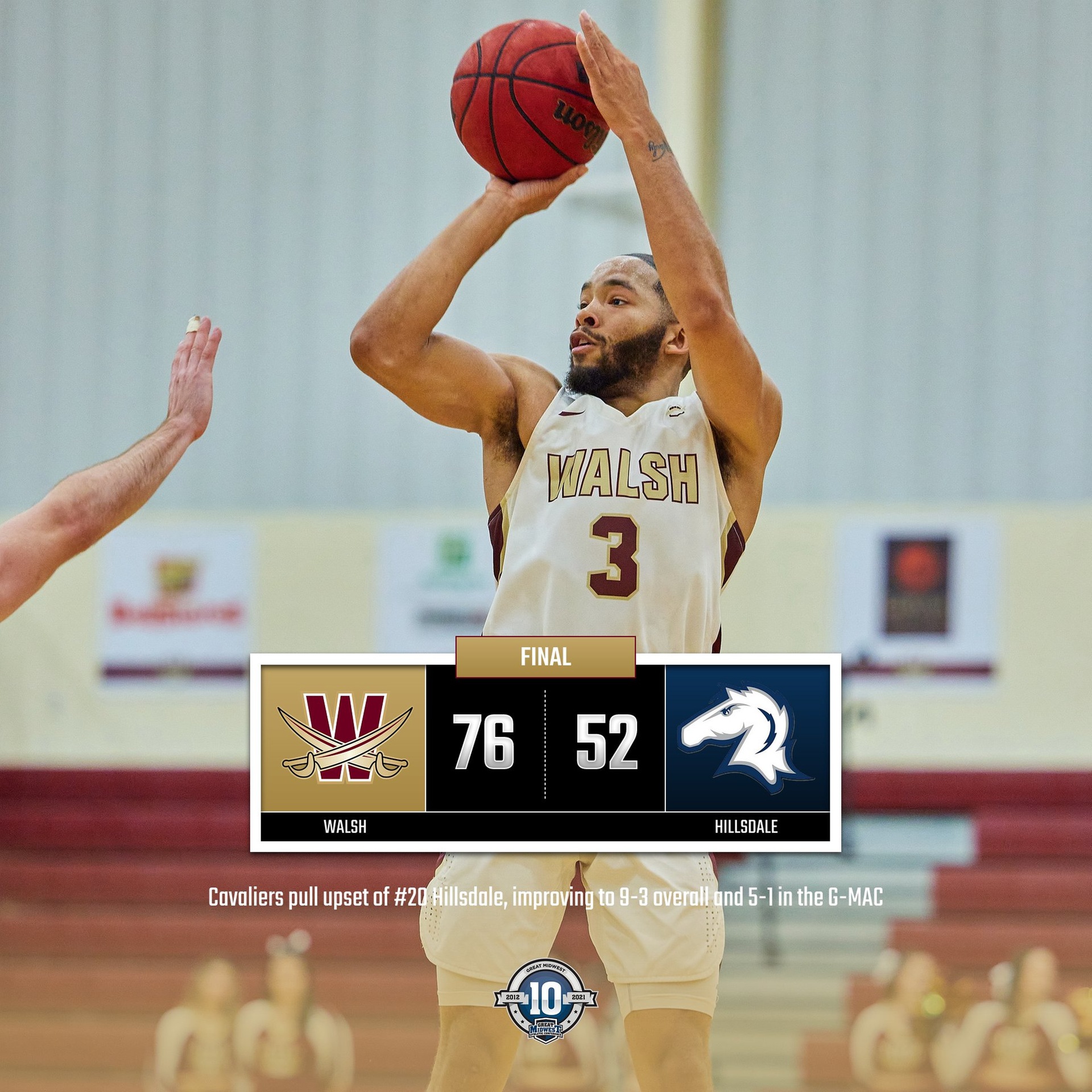 Walsh Notches Upset of #20 Hillsdale, 76-52 - Walsh University