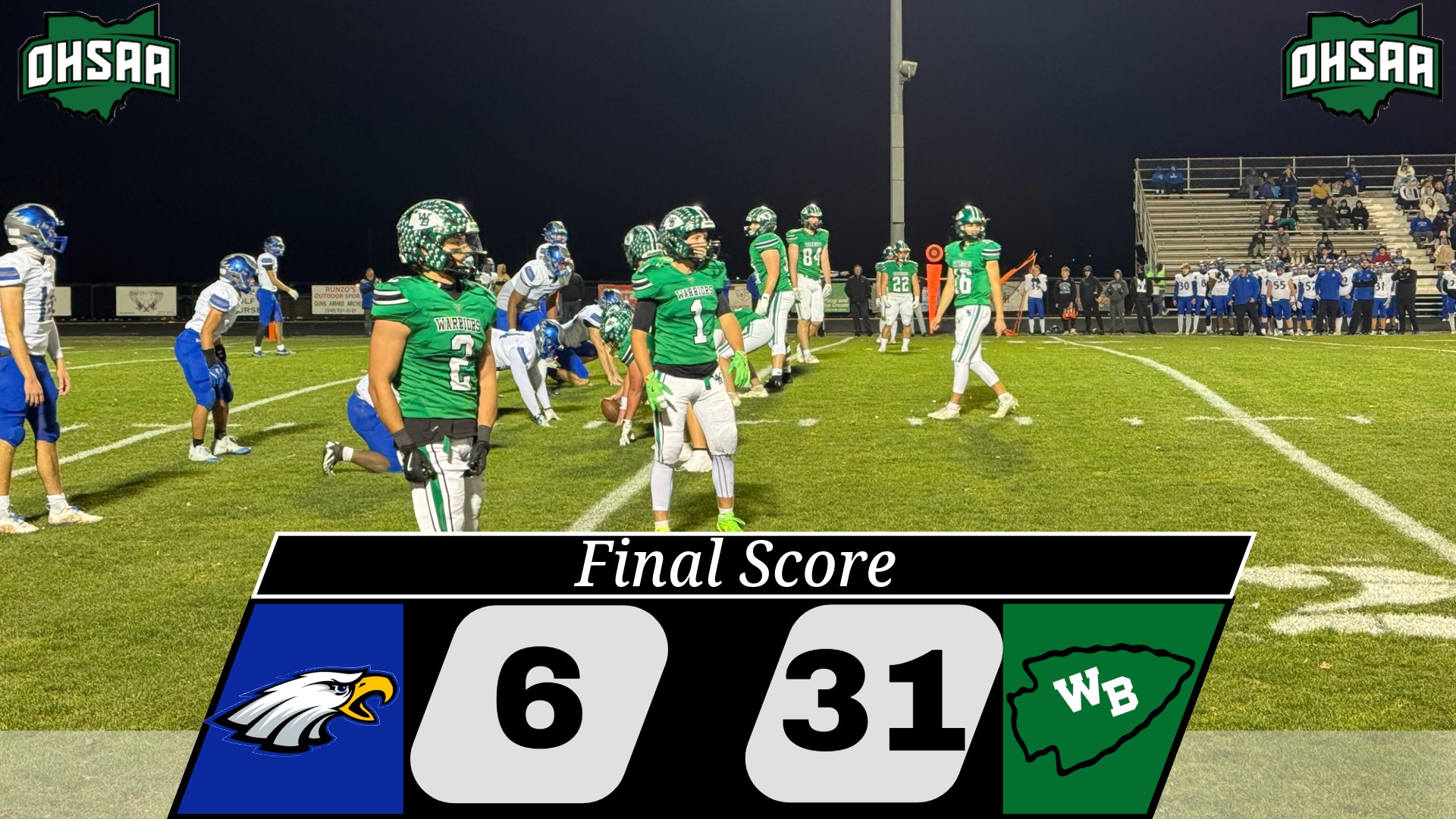 Catch Warrior Football Live Tonight vs. Carrollton - West Branch High ...