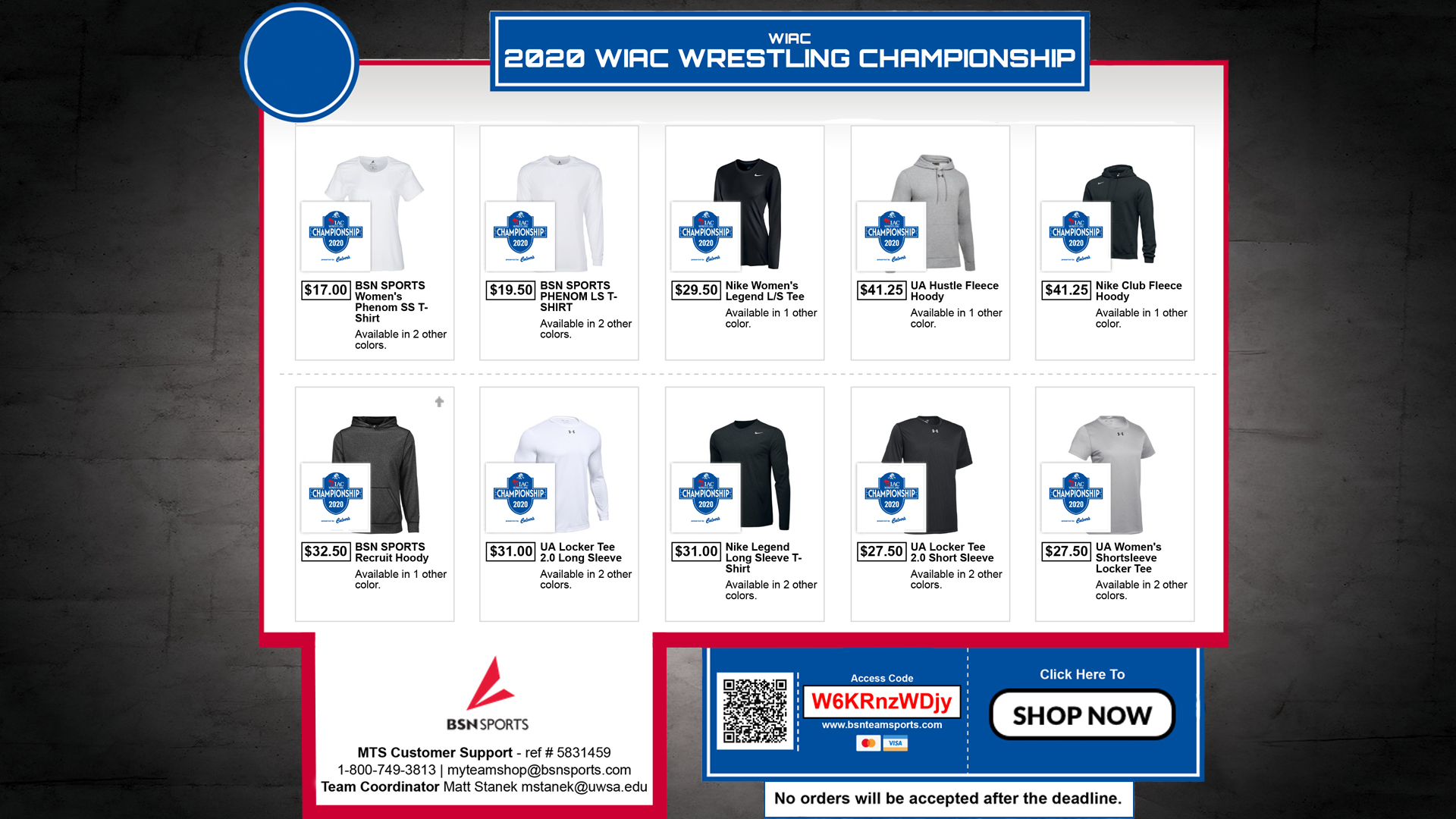 Purchase WIAC Wrestling Championship Merchandise - Wisconsin ...