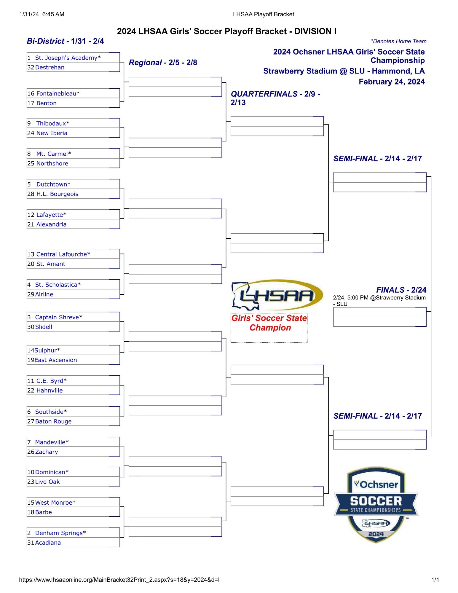 GIRLS SOCCER TEAM MAKES PLAYOFFS! - Zachary Community School District