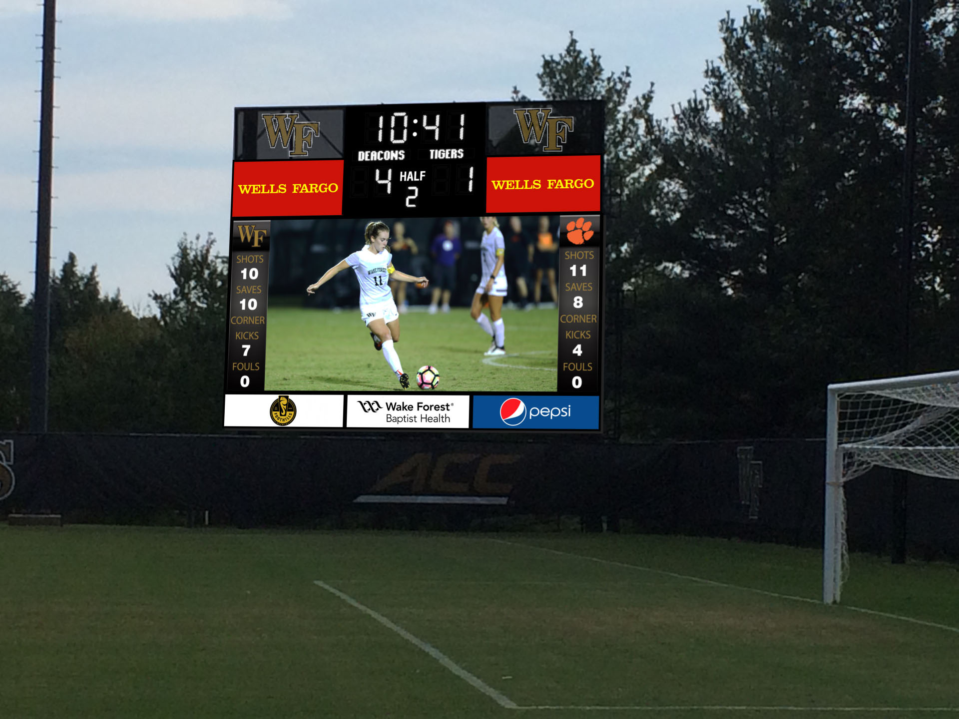 Wake Forest Installs Soccer Video Board - Wake Forest University Athletics